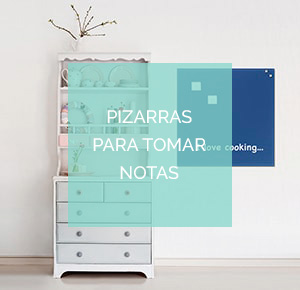 Pizarras para tomar notas y apuntar las tareas pendientes