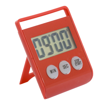 Minutero digital de color rojo