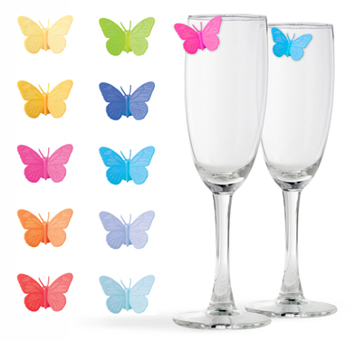 Marca copas Drink Wings (10 unidades) colores surtidos